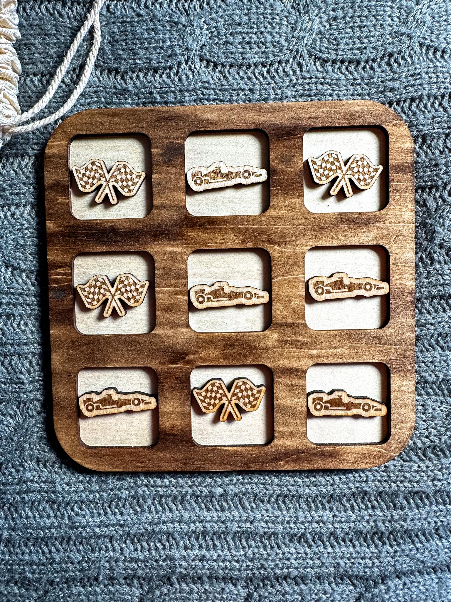 Race Car Tic Tac Toe Game - Etsy