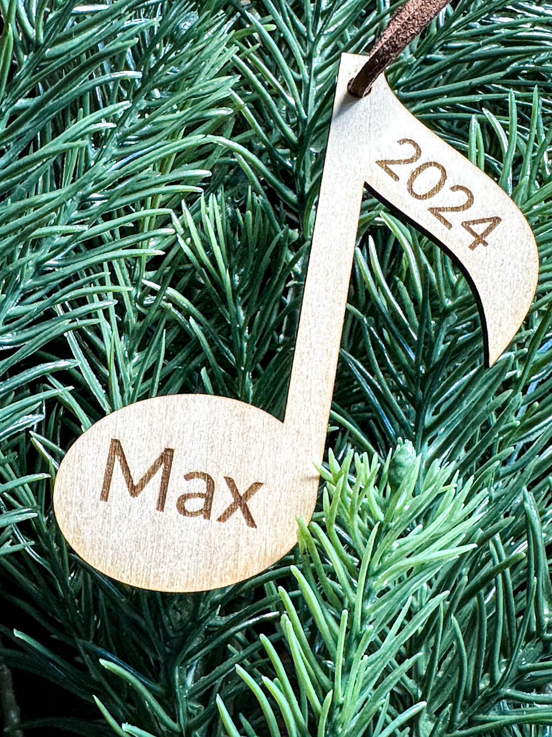 Personalized Music Note Christmas Ornament - Etsy