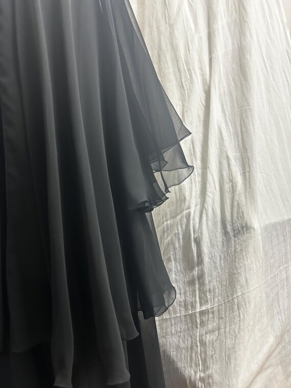 RARE Jean Varon 1960s Sheer Gala Dress with Cape - Gem