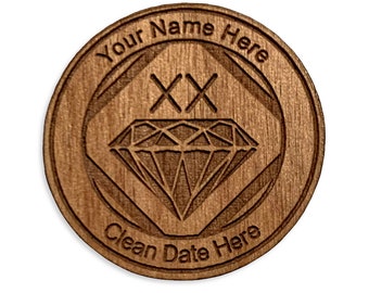 Personalized NA Medallion Narcotics Anonymous Birthday Coin | Etsy