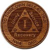 AA Anniversary Token, Personalized Alcoholics Anonymous Birthday Coin ...