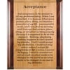 AA Big Book Acceptance Passage, Laser Engraved Plaque, Alcoholics ...