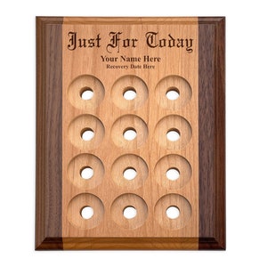 Just for Today Recovery Token Holder, Personalized Medallion Display ...
