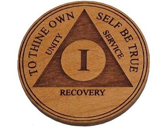 AA Anniversary Coins, Alcoholics Anonymous Birthday Tokens, Recovery ...