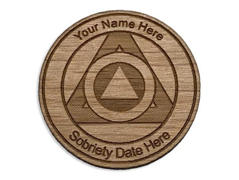 AA Anniversary Token Personalized Alcoholics Anonymous - Etsy