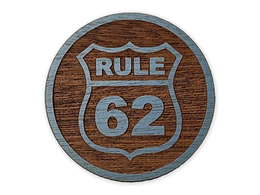 AA Rule 62 Token | Double Sided Wooden Alcoholics Anonymous Medallion ...