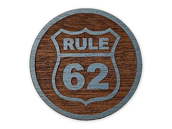 AA Rule 62 Token Double Sided Wooden Alcoholics Anonymous | Etsy