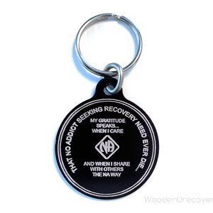 NA Key Tag, Narcotics Anonymous Anodized Aluminum Key Chain, Laser ...