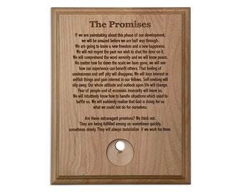 AA Medallion Holder Display Plaque the Promises of | Etsy