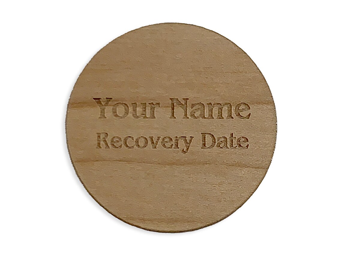 Personalized Celebrating Recovery Birthday Token, Recovery Anniversary ...