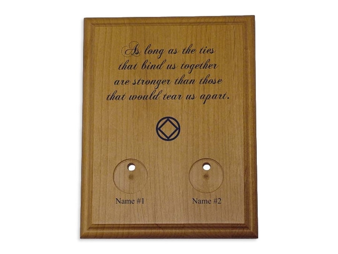 NA Couples in Recovery, Double Medallion Holder, Ties That Bind Us Coin ...