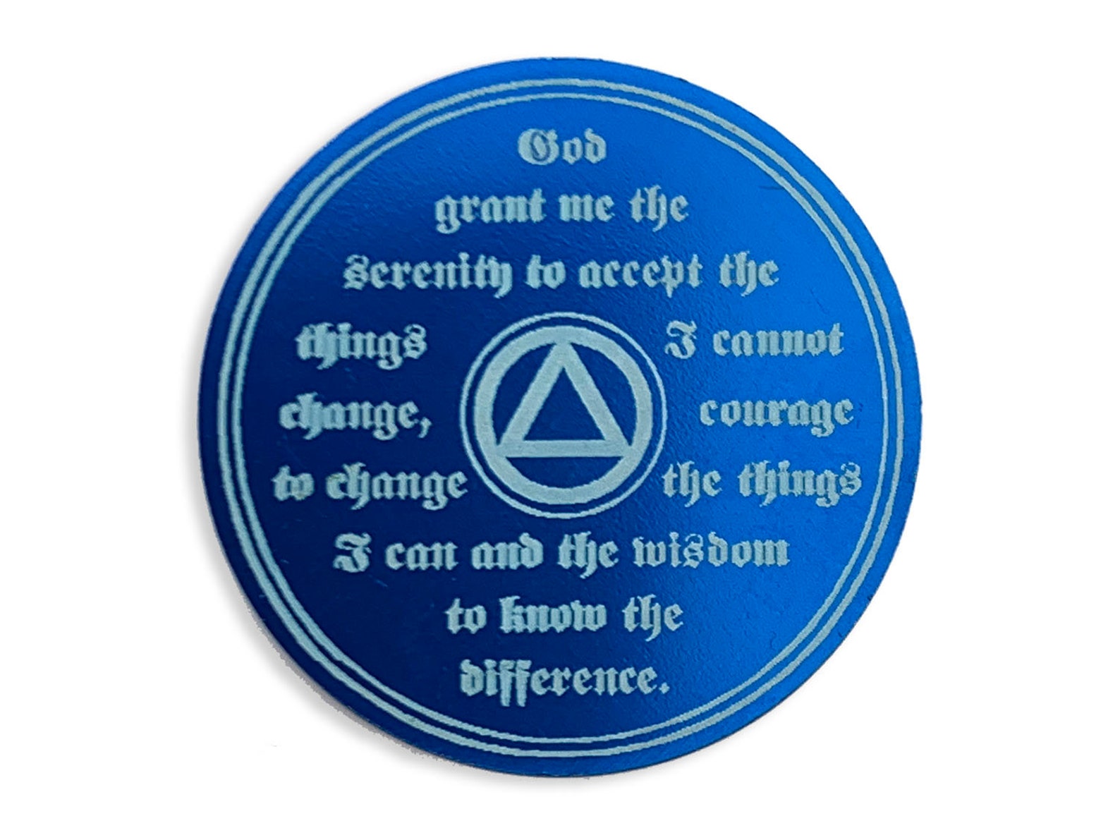 Personalized AA Anniversary Token Alcoholics Anonymous | Etsy