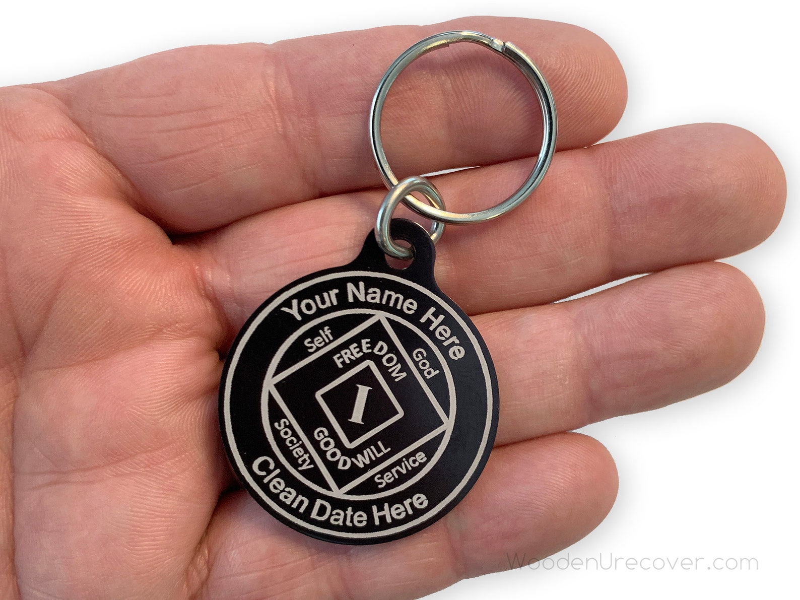 Personalized NA Anniversary Key Tag, Anodized Aluminum Narcotics ...