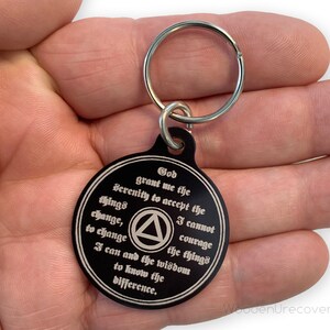 AA Symbol Key Tag, Alcoholics Anonymous Anodized Aluminum Key Chain ...