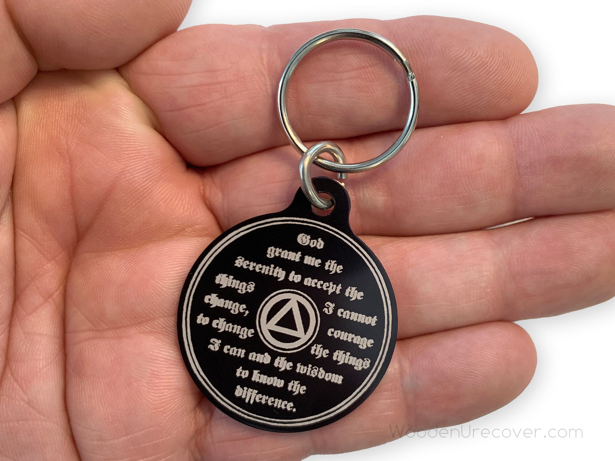 AA Symbol Key Tag Alcoholics Anonymous Anodized Aluminum Key | Etsy