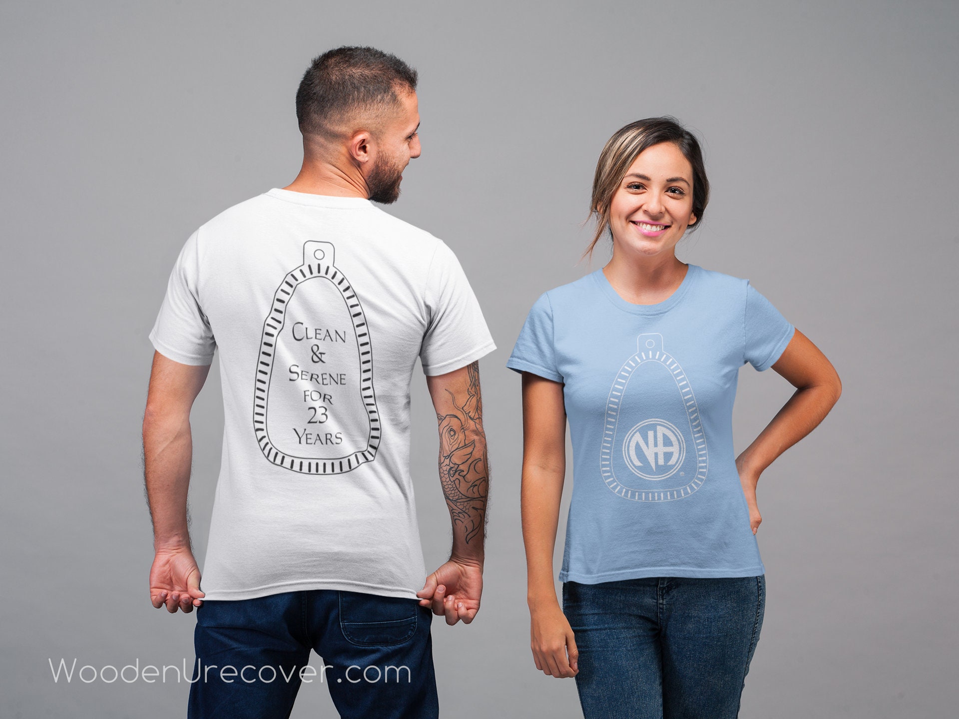 NA Key Fob T-shirt, Narcotics Anonymous Key Tag Tee Shirt for Men and ...