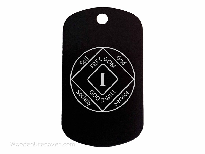 NA Anniversary Dog Tag Personalized Narcotics Anonymous | Etsy