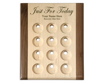 Recovery Token Display 25 Coin Holder Personalized W/just for - Etsy