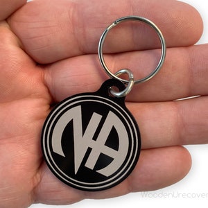NA Key Tag, Narcotics Anonymous Anodized Aluminum Key Chain, Laser ...