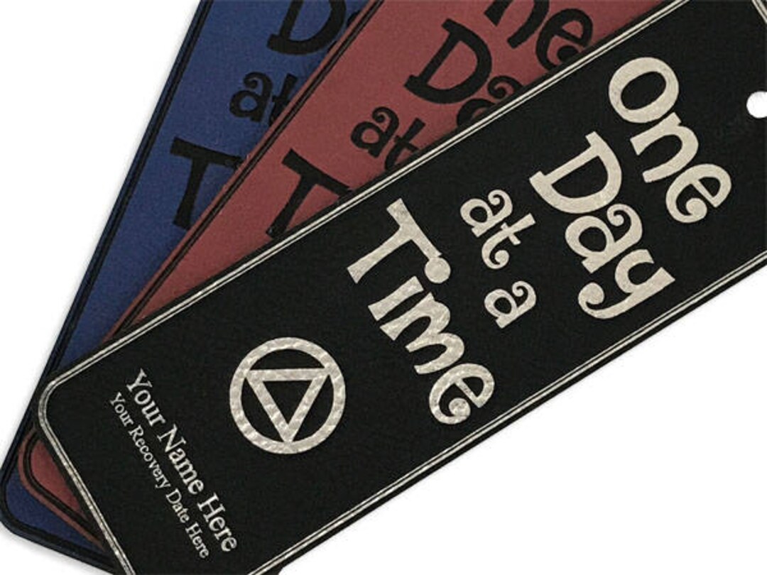 Personalized AA Bookmark - Alcoholics Anonymous Big Book Book-marks ...