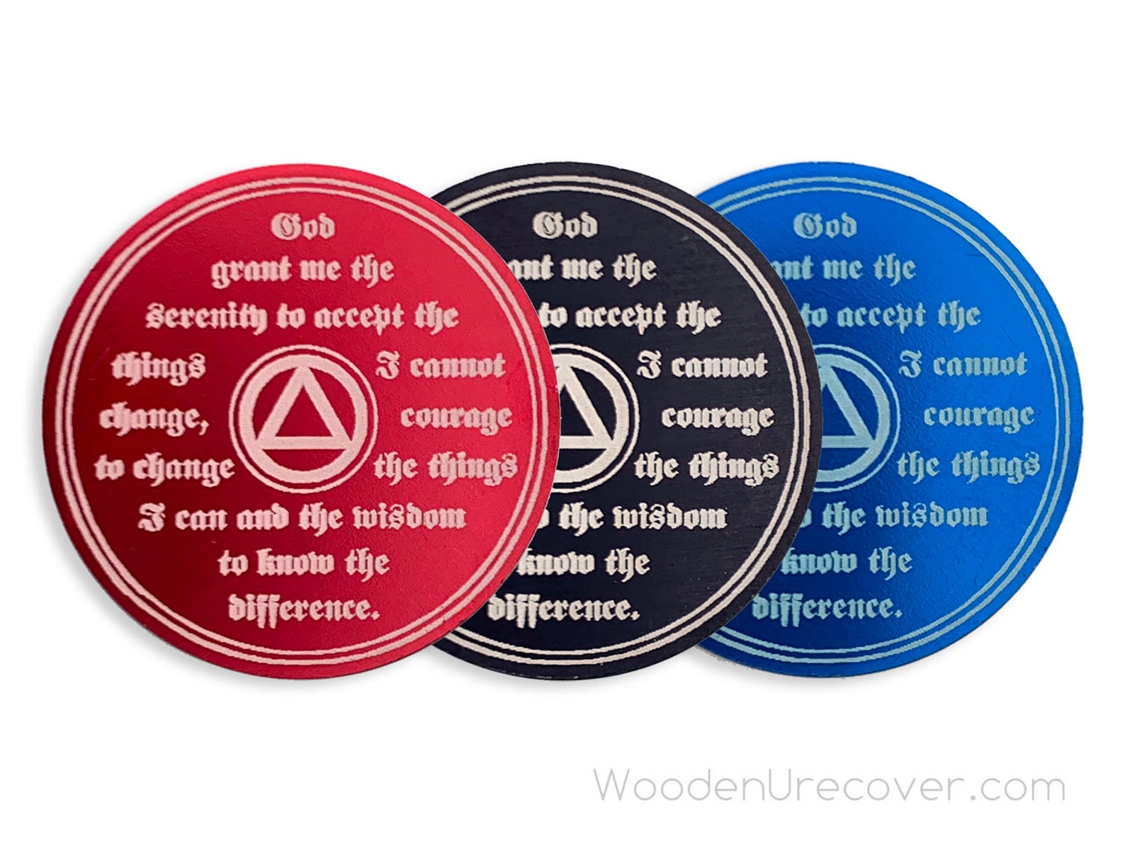 Personalized AA Anniversary Token Alcoholics Anonymous | Etsy