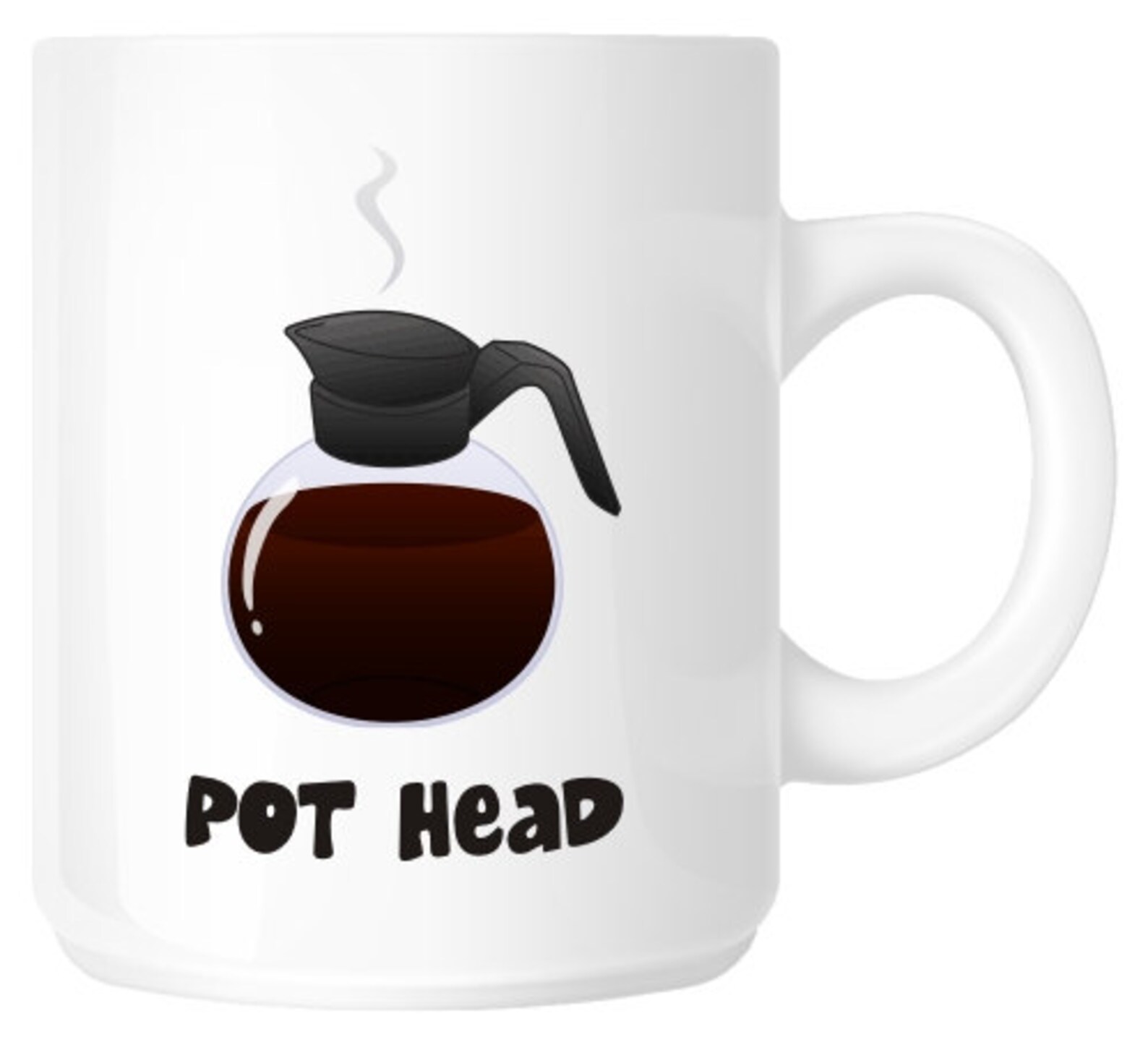 Pot Head Coffee Mug, Funny Personalized Coffee Cups for Alcoholics ...