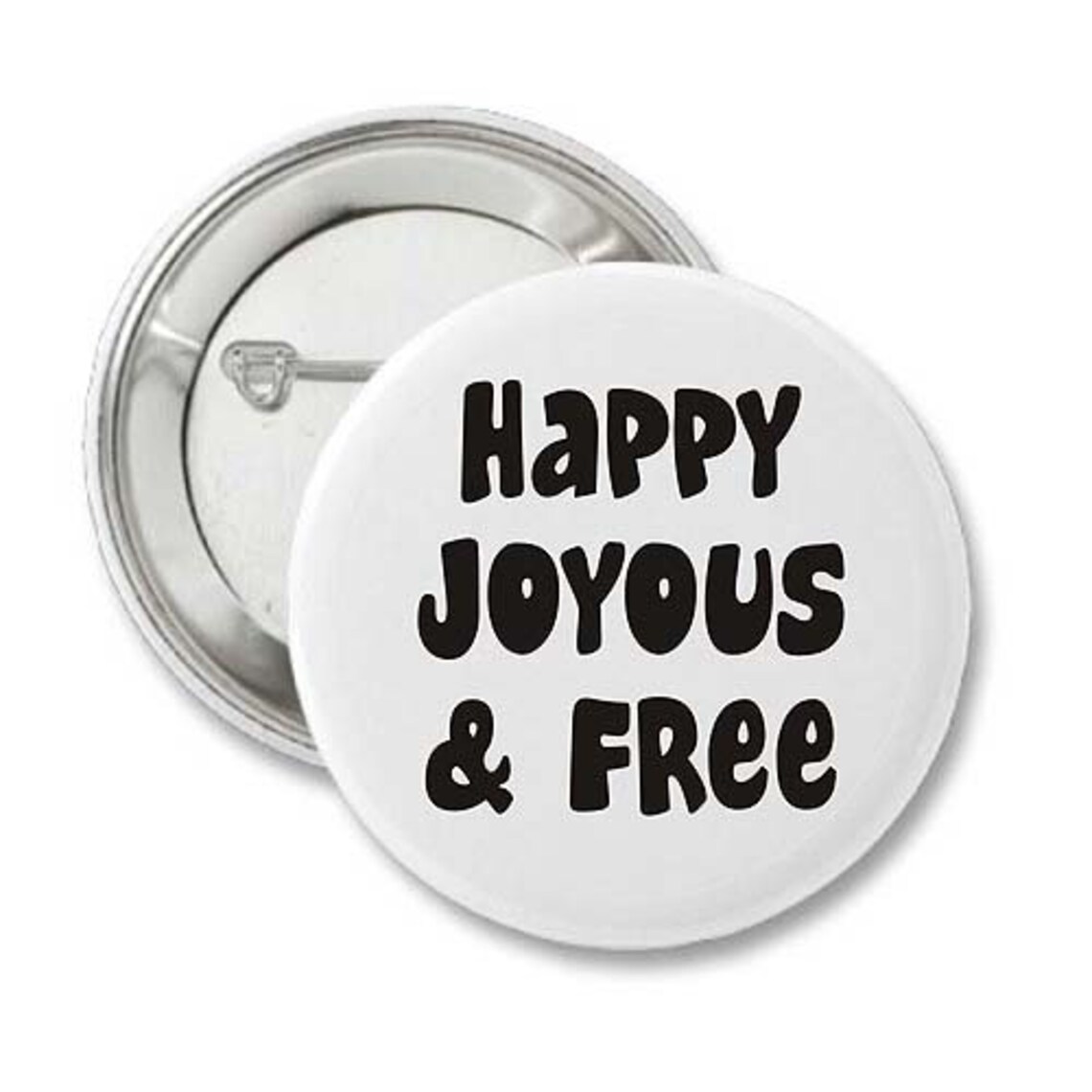 Happy Joyous and Free Pin-back Button Alcoholics Anonymous - Etsy