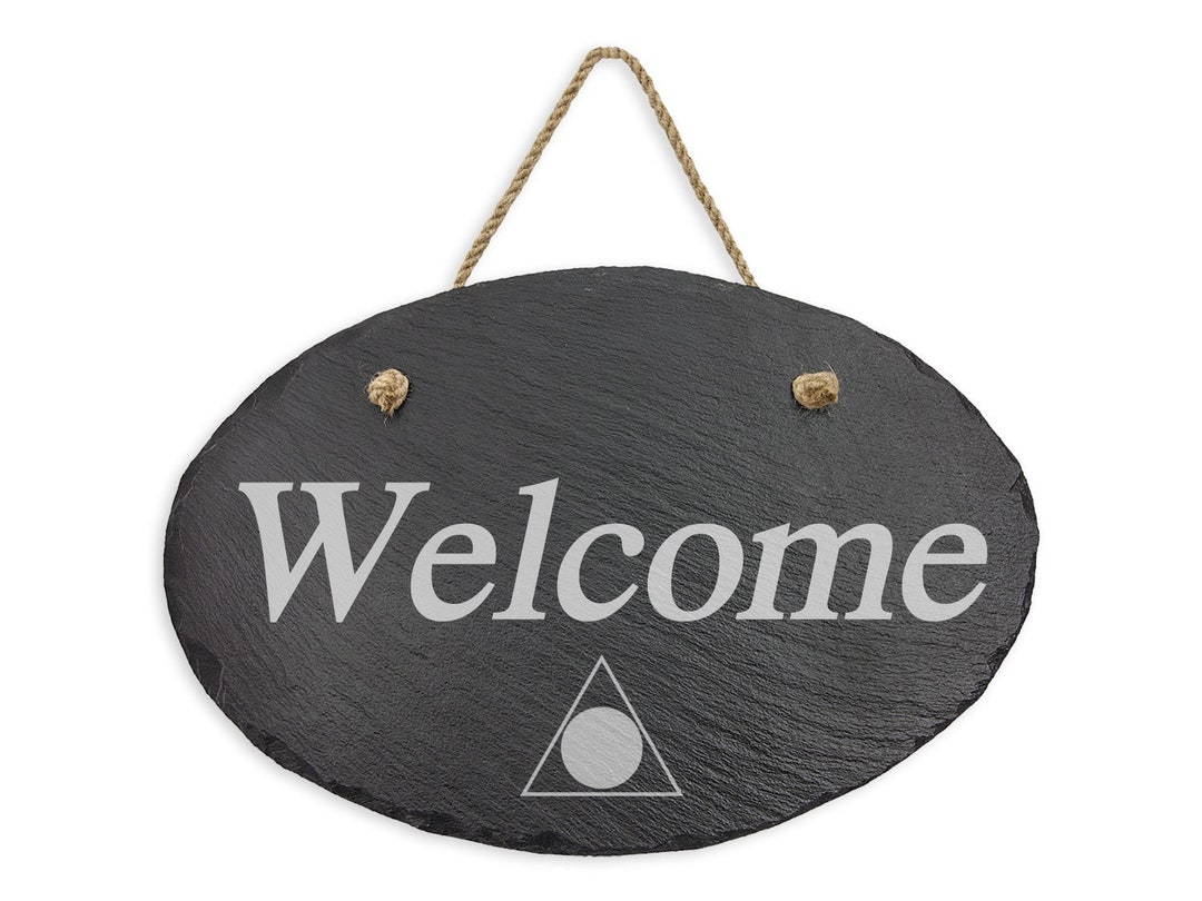 Al-anon Group Welcome Sign, Natural Stone Hanging Plaque, Laser ...