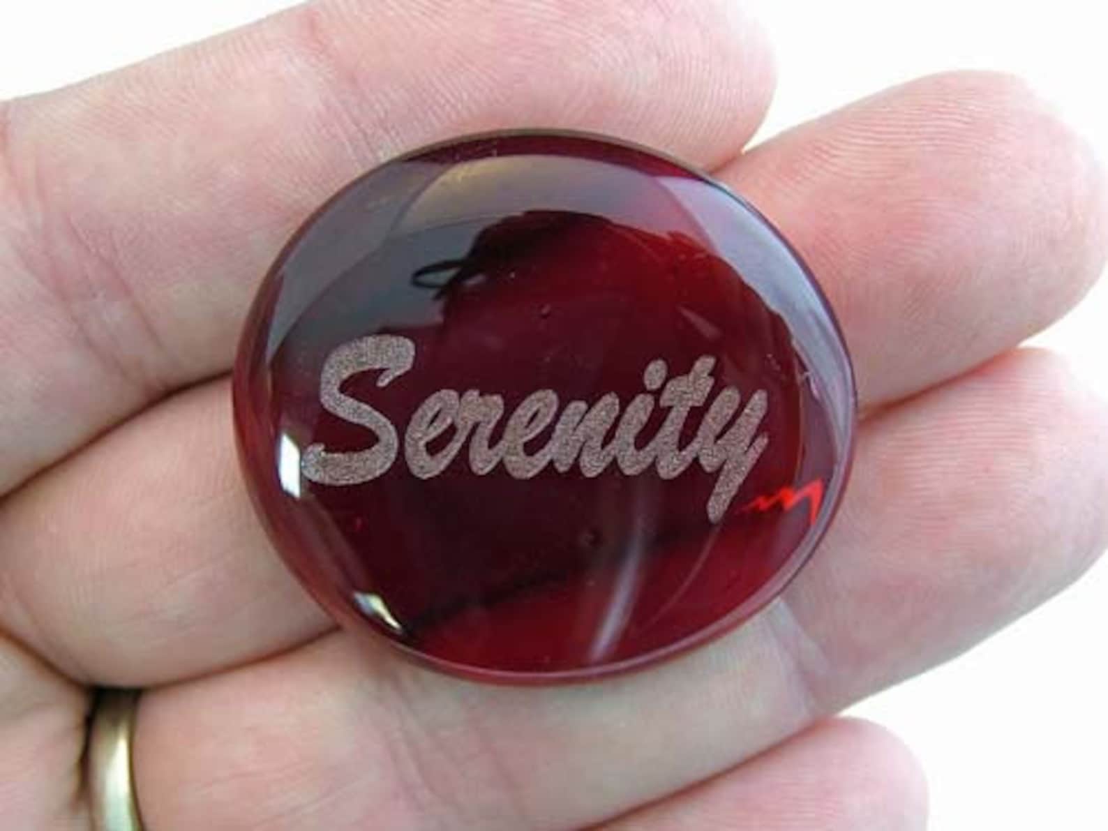 Word Stones Laser Engraved Etched Glass Gems for Wedding Party Favors ...