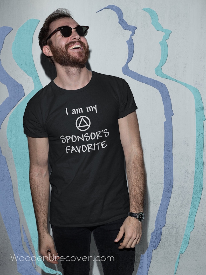 AA Sponsor's Favorite, Fun and Funny Sober T-shirt | 12 Step Recovery ...