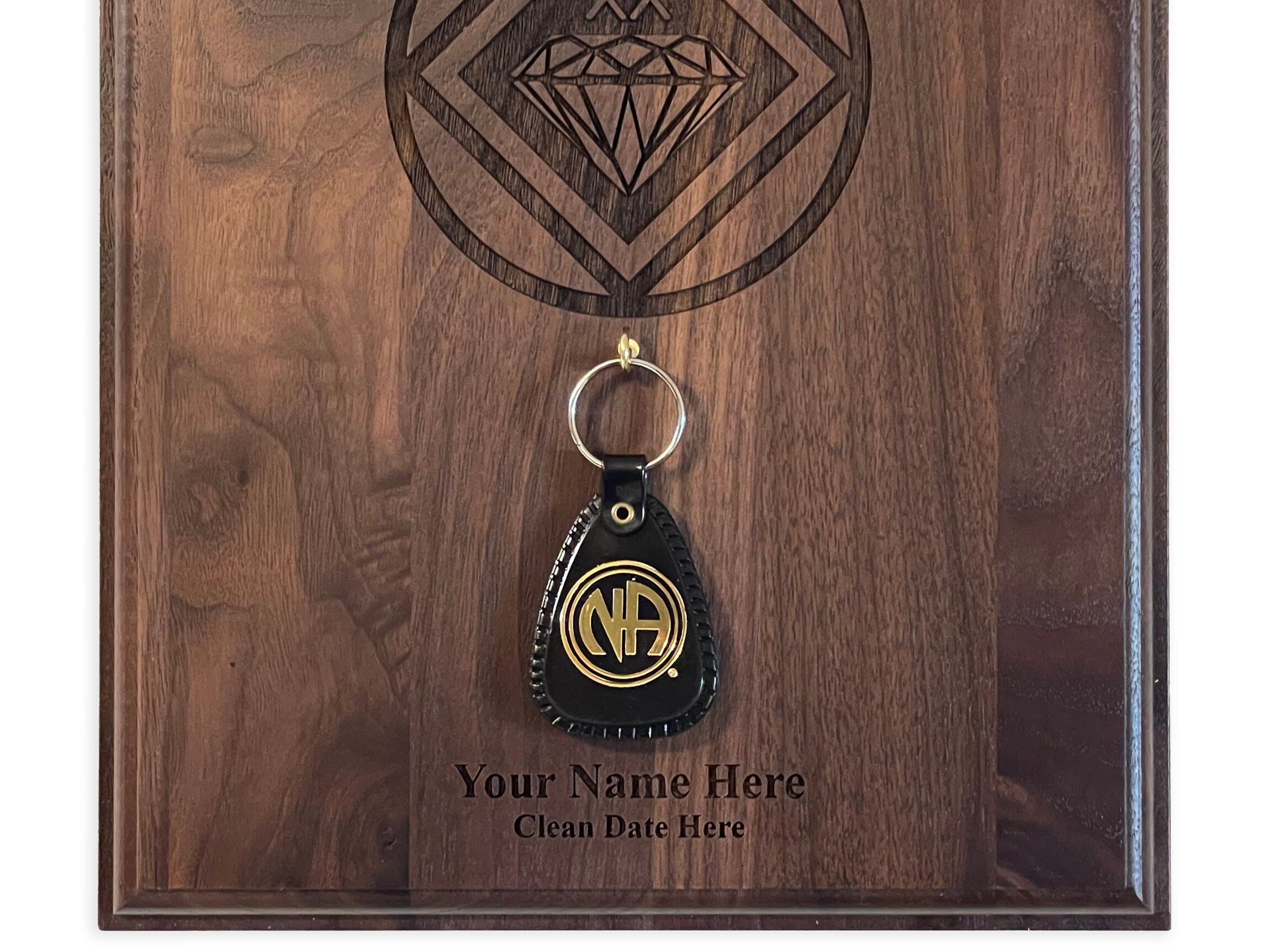 NA Key Fob Display Plaque Personalized with 3rd Step Prayer | Etsy