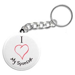 I Love My Sponsor Pin-back Button | Recovery Slogans and Sayings ...