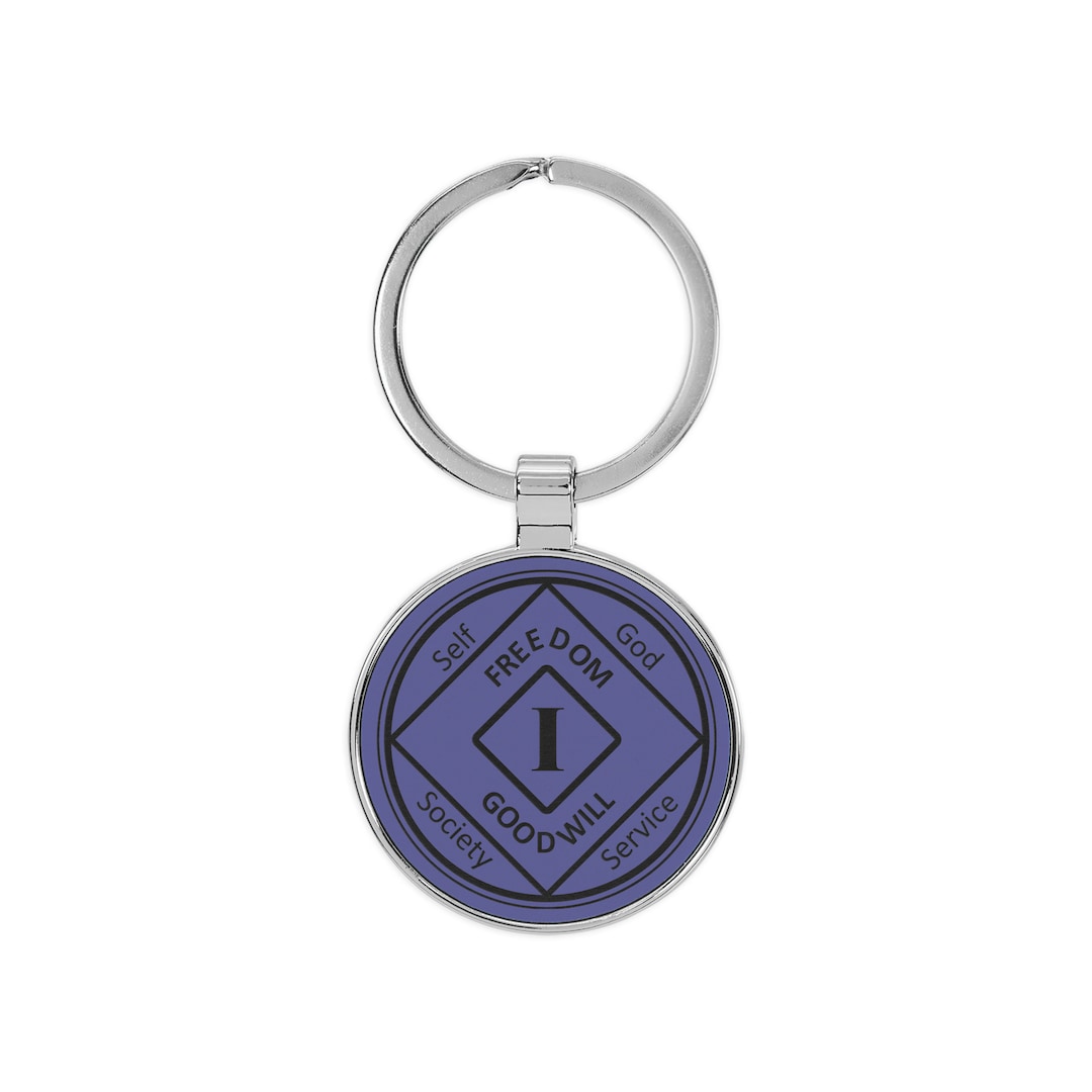 NA Birthday Key Tag, Leatherette Narcotics Anonymous Anniversary Coin ...