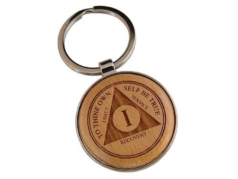 Custom Keychain Alcoholics Anonymous Anniversary Key Tag AA | Etsy
