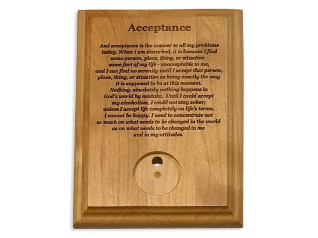 AA Medallion Holder, Recovery Token Display Plaque With Alcoholics ...