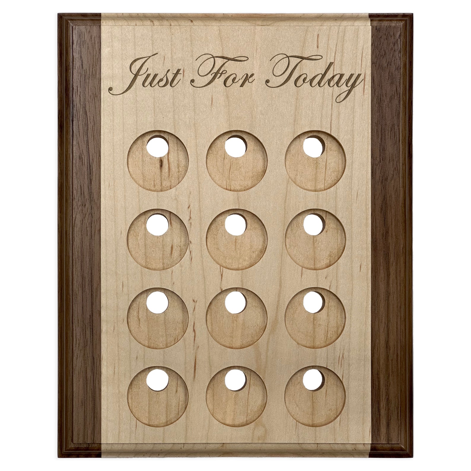 Recovery Medallion Holder Just for Today 12 Step Coin Display - Etsy