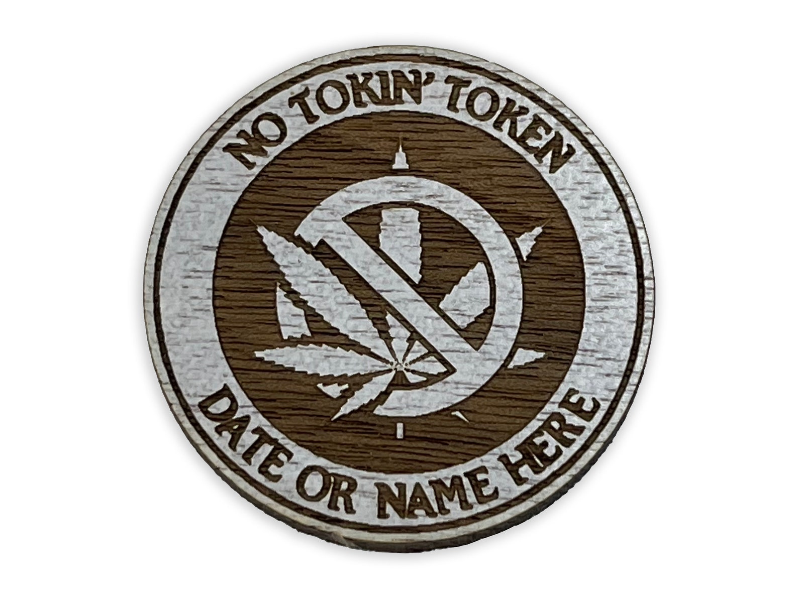 Personalized Marijuana Anonymous Medallion | No Tokin' Token MA, NA, AA ...