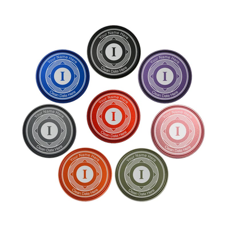 Personalized NA Medallion | EDC Recovery Coin for Narcotics Anonymous ...
