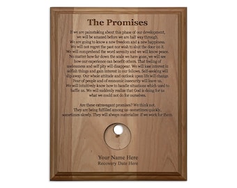 AA Medallion Holder Display Plaque the Promises of | Etsy