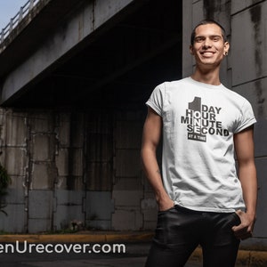 One Day at a Time T Shirt, 12 Step Recovery Slogans Tee Shirt Gifts for ...