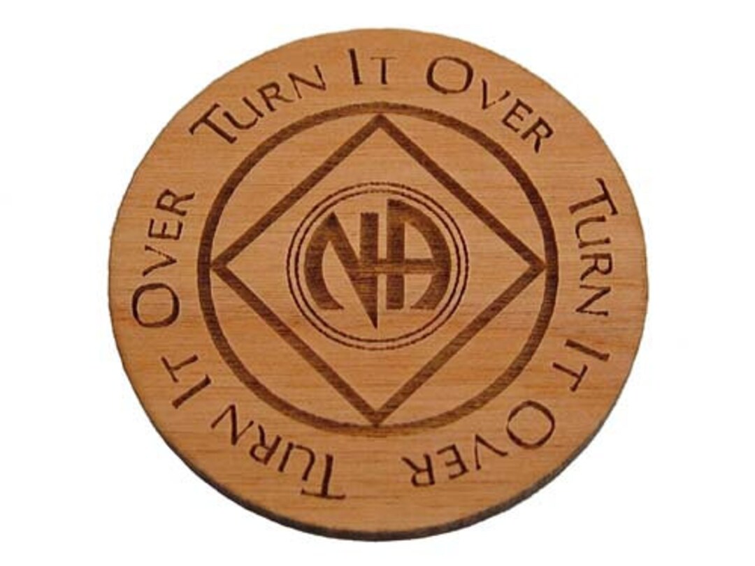 NA Turn It Over Chip - Recovery Slogan Medallion - 12 Step Tokens and ...