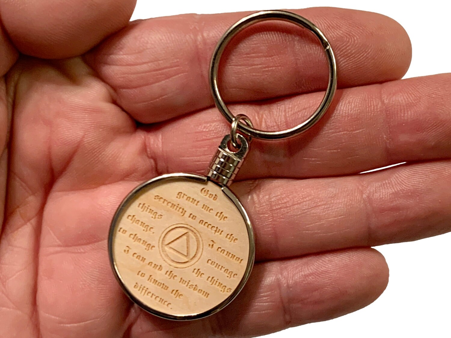 AA Medallion Keychain Anniversary Token Key Tag for | Etsy