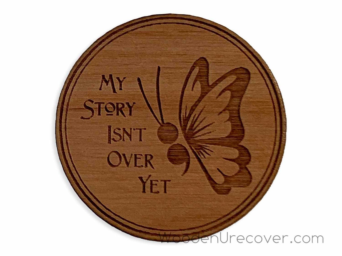 Semicolon farfalla token, la mia storia non è finita ancora preghiera ...