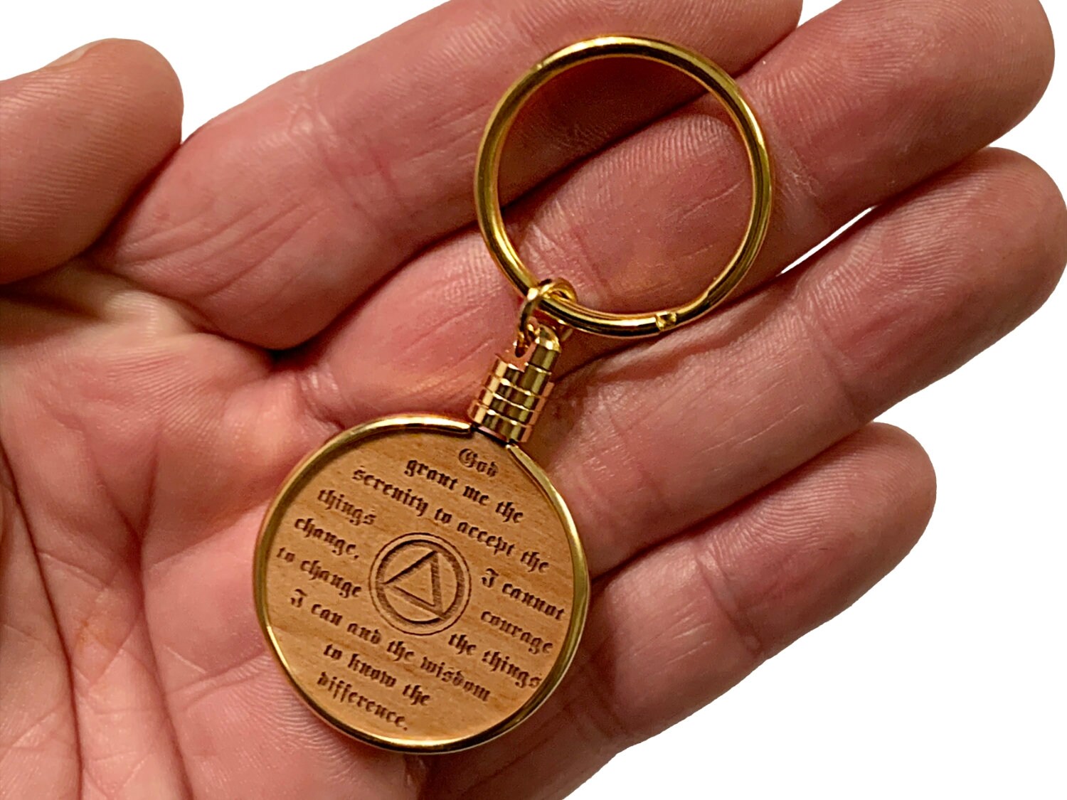 AA Medallion Keychain Anniversary Token Key Tag for | Etsy