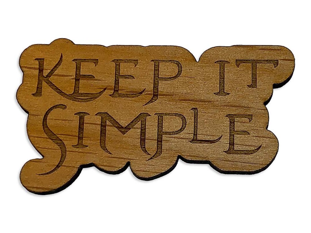 Keep It Simple | 12 Step Recovery Slogan Refrigerator Magnets | Wooden ...