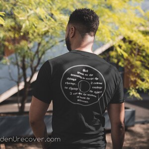 AA Anniversary Medallion T-shirt | 2 Sided Sober T-shirt | 12 Step ...