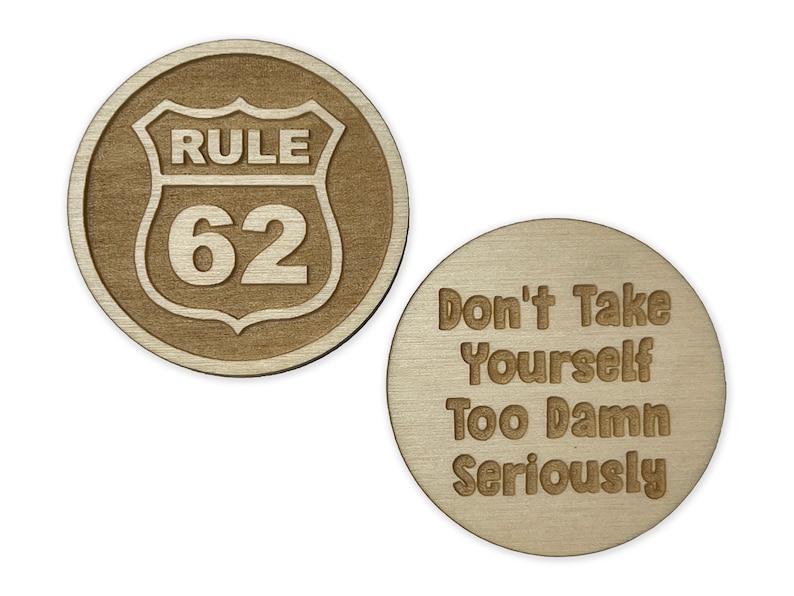 Alcoholics Anonymous Rule 62 Medallion Double Sided AA Token | Etsy