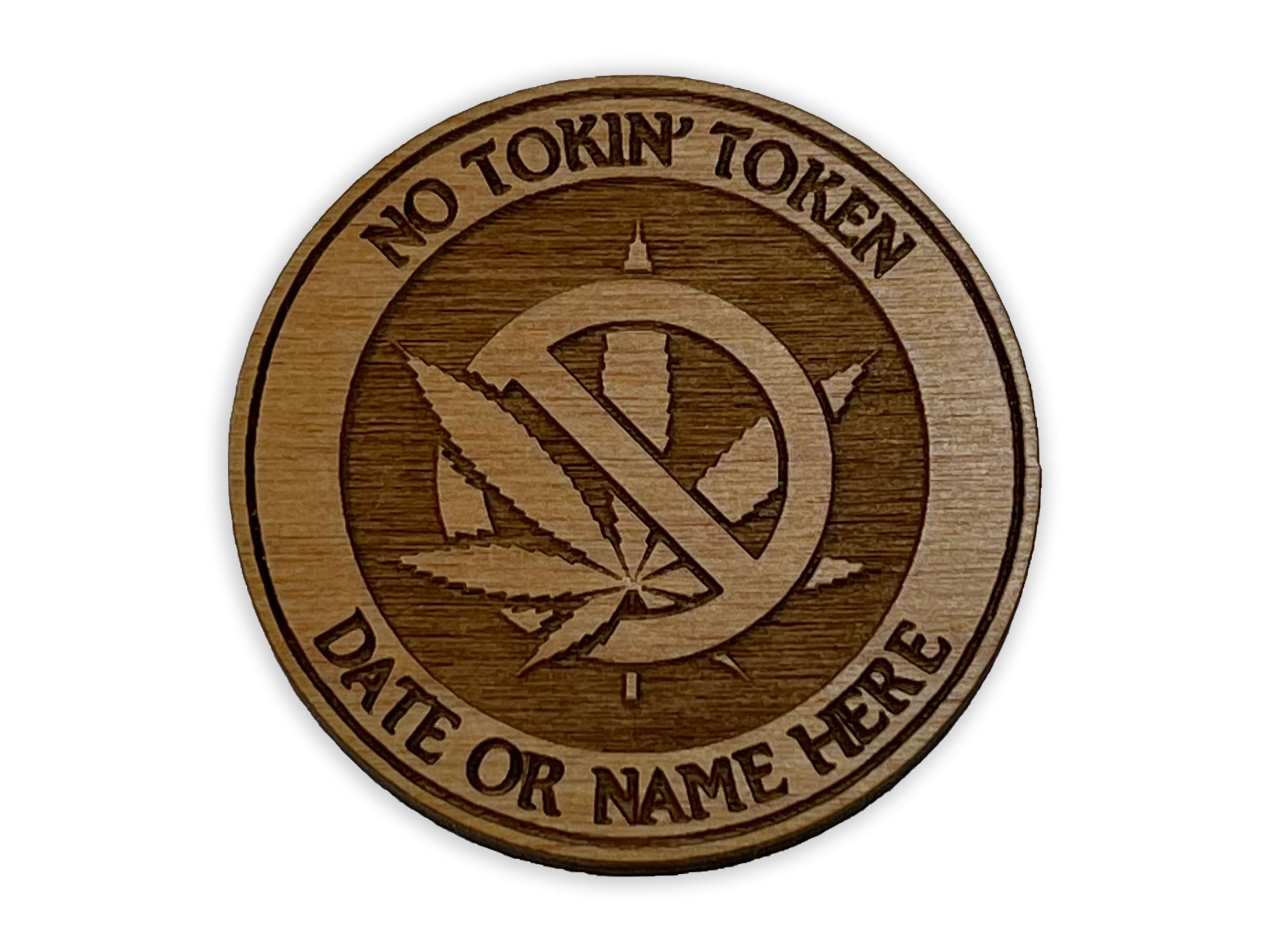 Personalized Marijuana Anonymous Medallion | No Tokin' Token MA, NA, AA ...
