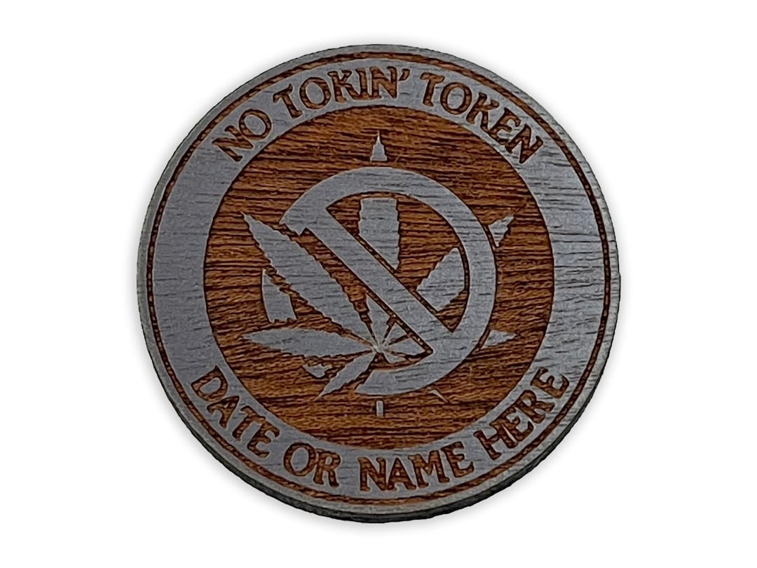 Personalized Marijuana Anonymous Medallion | No Tokin' Token MA, NA, AA ...