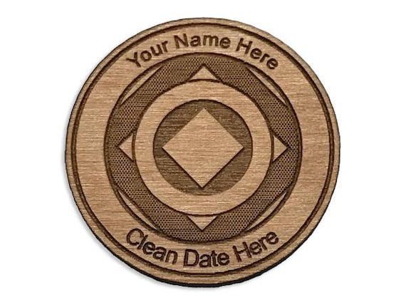 Personalized NA Medallion Narcotics Anonymous Birthday Coin | Etsy